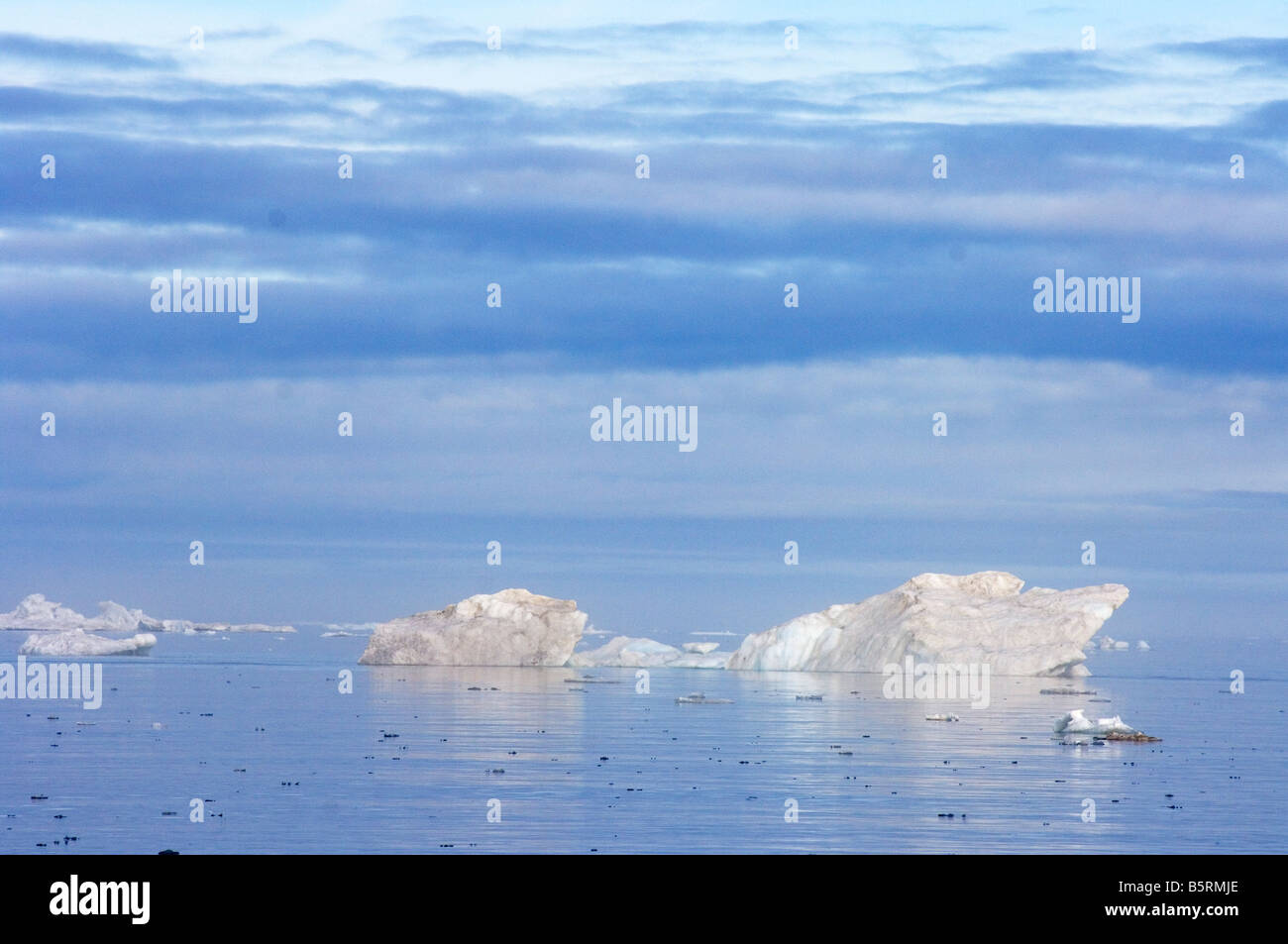 melting shorefast ice in the Beaufort Sea Arctic Ocean off the coast of ...
