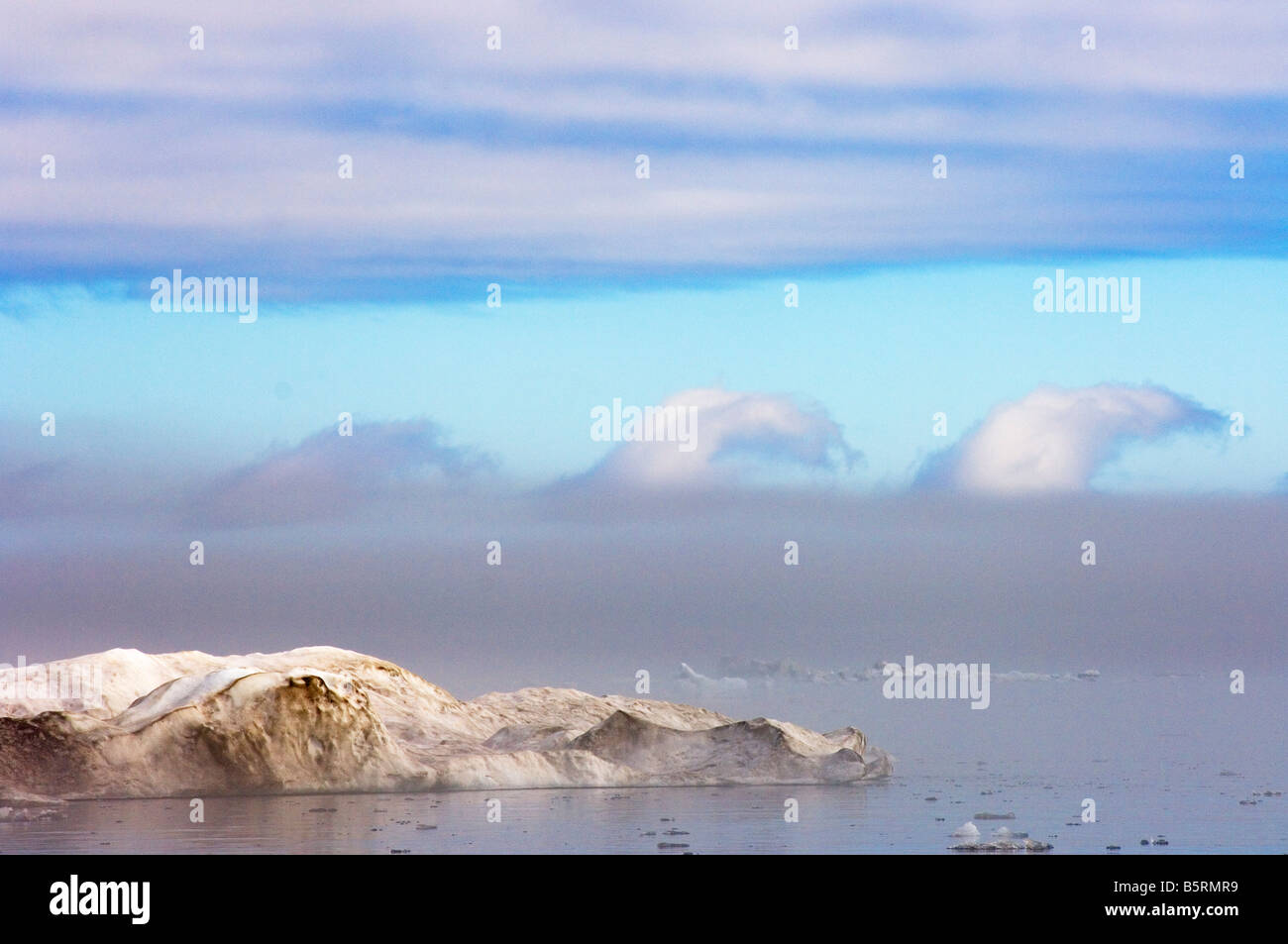melting shorefast ice in the Beaufort Sea Arctic Ocean off the coast of ...