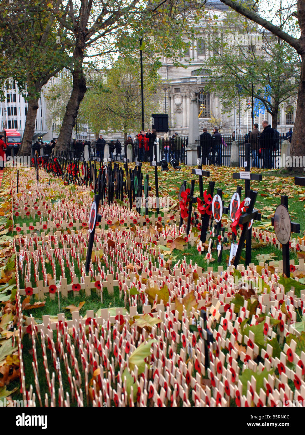 Veterans at the field of remembrance at westminster abbey hi-res stock ...