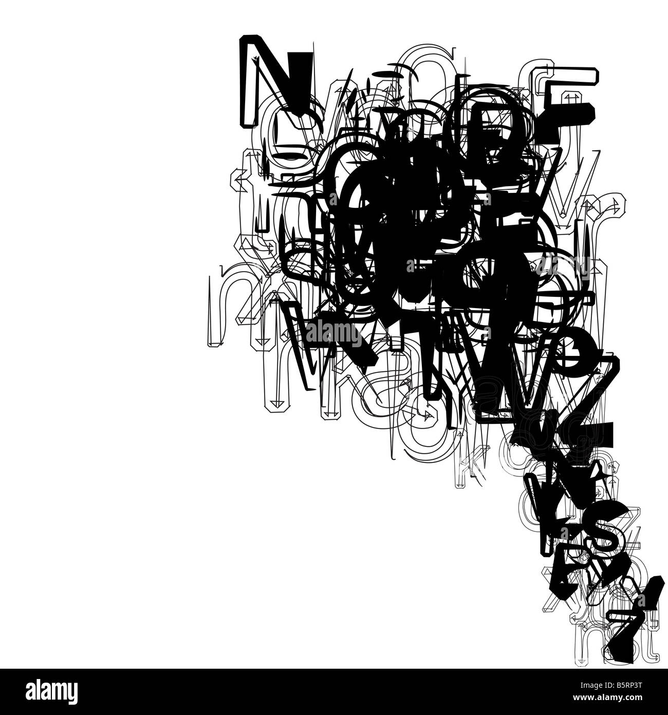 Typography Alphabet Illustration Stock Photo - Alamy