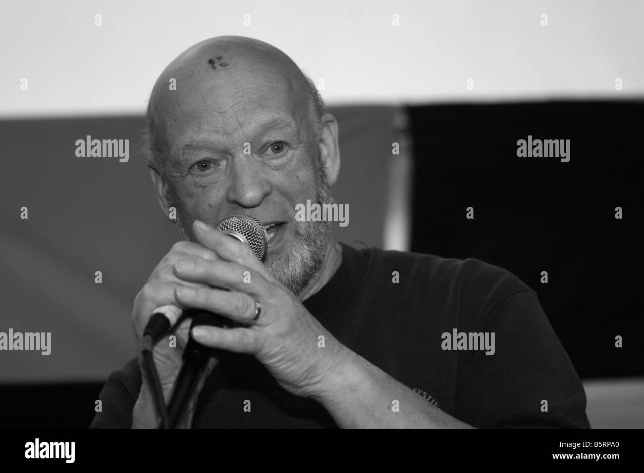 Glastonbury festival owner michael eavis Black and White Stock Photos ...