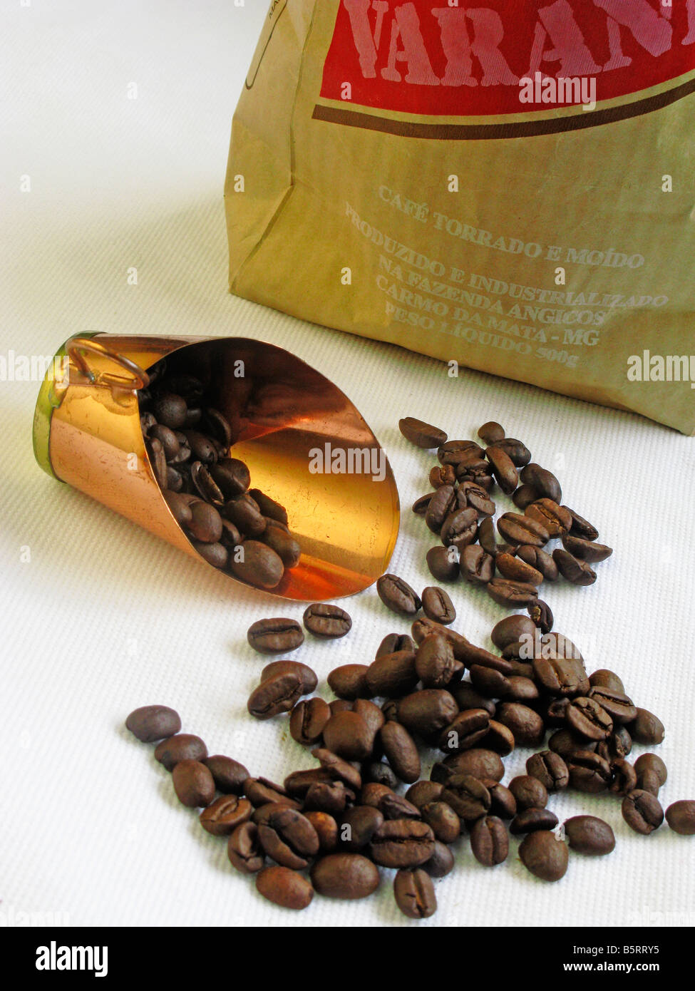 Iconic Brazil Fresh Coffee Beans Stock Photo - Alamy