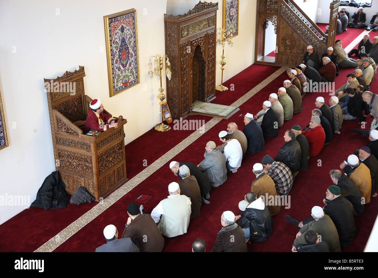 Muslims praying in mosque germany hi-res stock photography and images ...