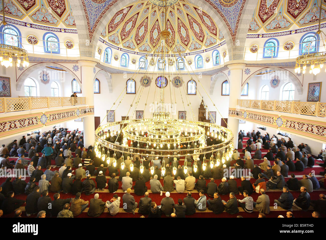 Merkez Mosque in Duisburg-Marxloh. Biggest mosque in Germany. Friday ...