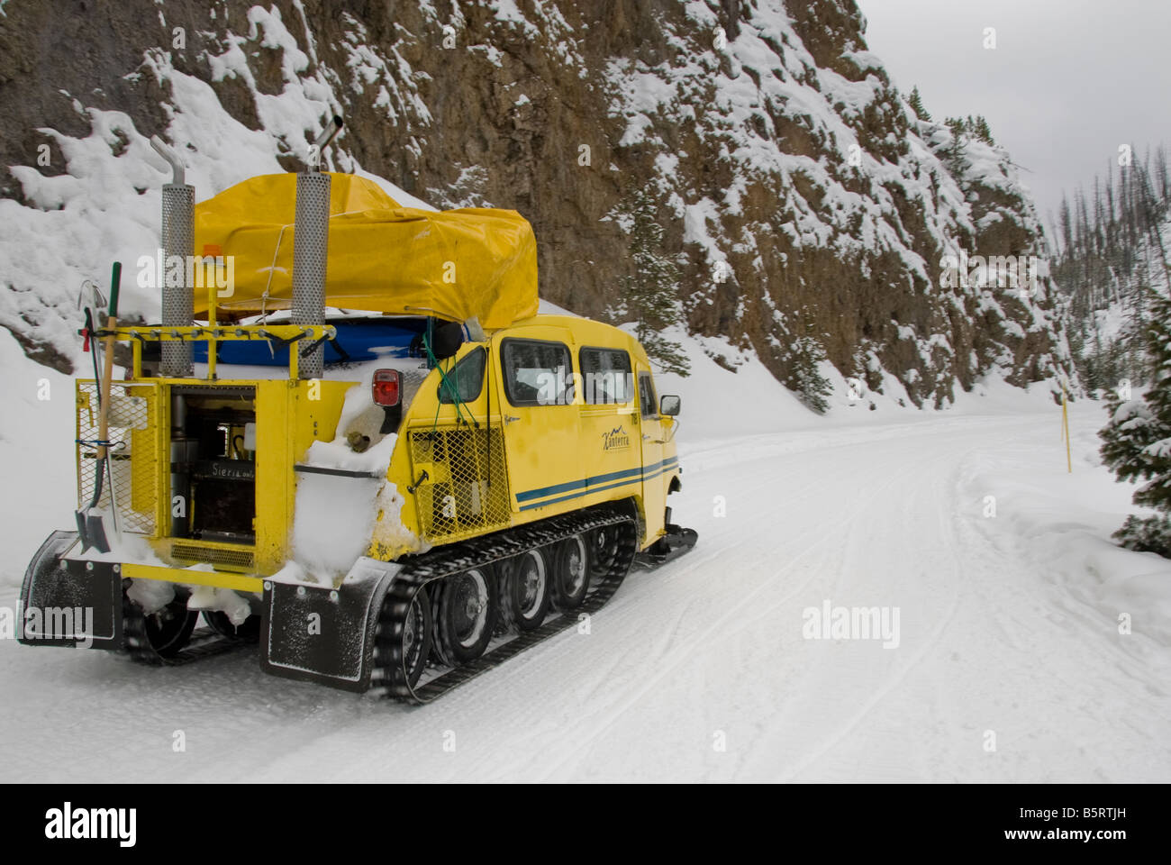 Yellowstone Montana Snow Coach High Resolution Stock Photography and ...