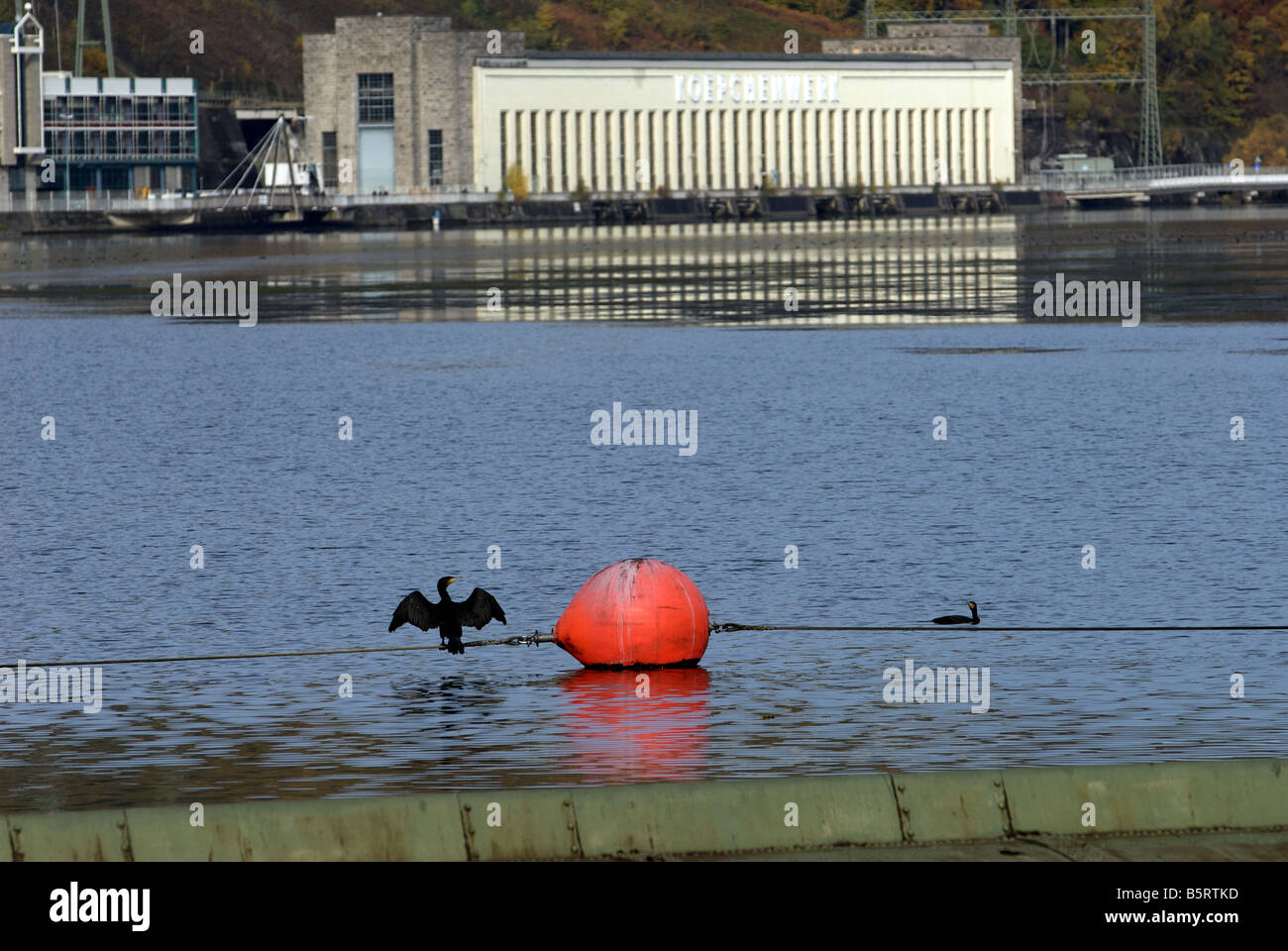 Pumped storage hydroelectric power station, Hengstey near Hagen, North ...