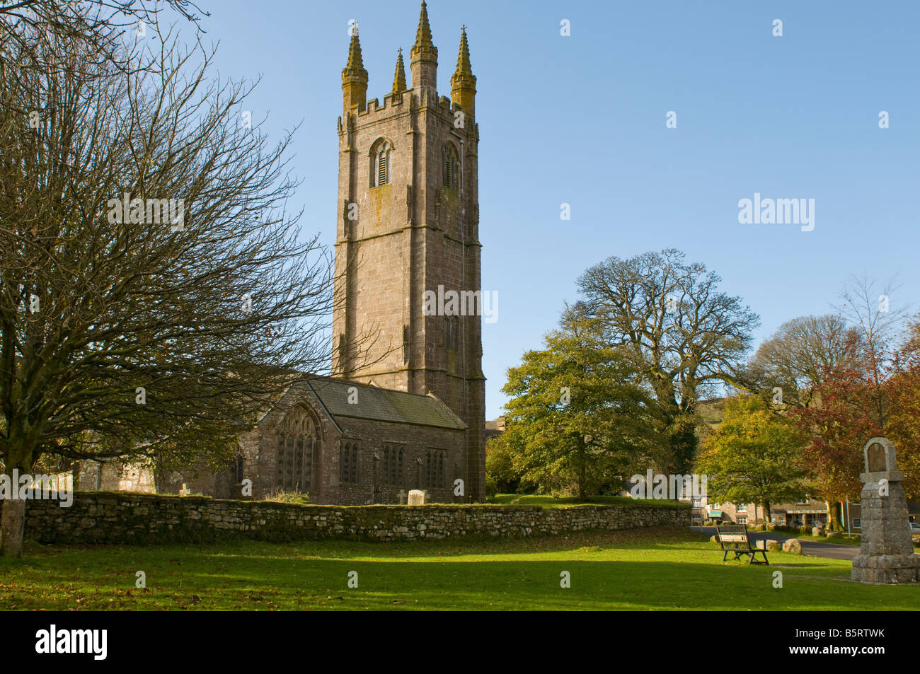 Widecombe in the Moor Church, Dartmoor National Park Stock Photo - Alamy