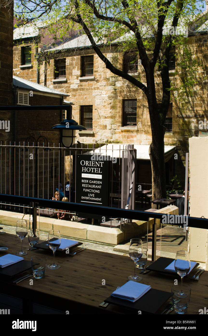 Restaurant in The Rocks area of Sydney Stock Photo - Alamy