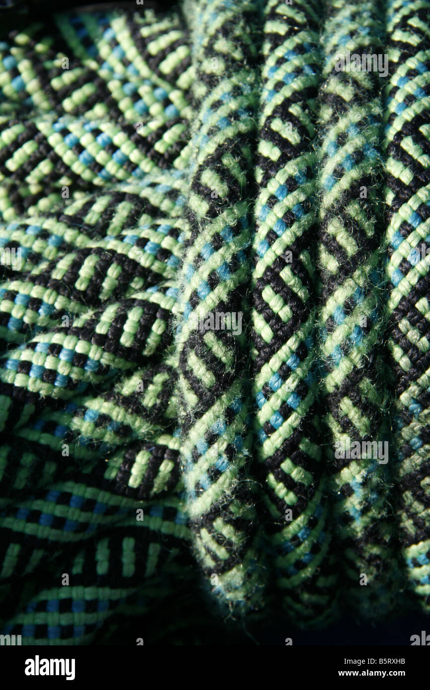 close up of pattern green modern climbing rope Stock Photo - Alamy