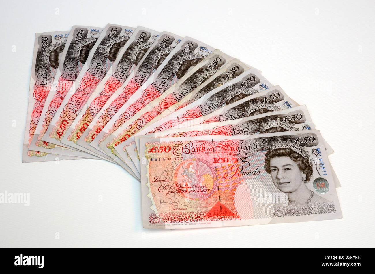 Great Britain UK 50 Fifty Pound Bank Notes Stock Photo - Alamy