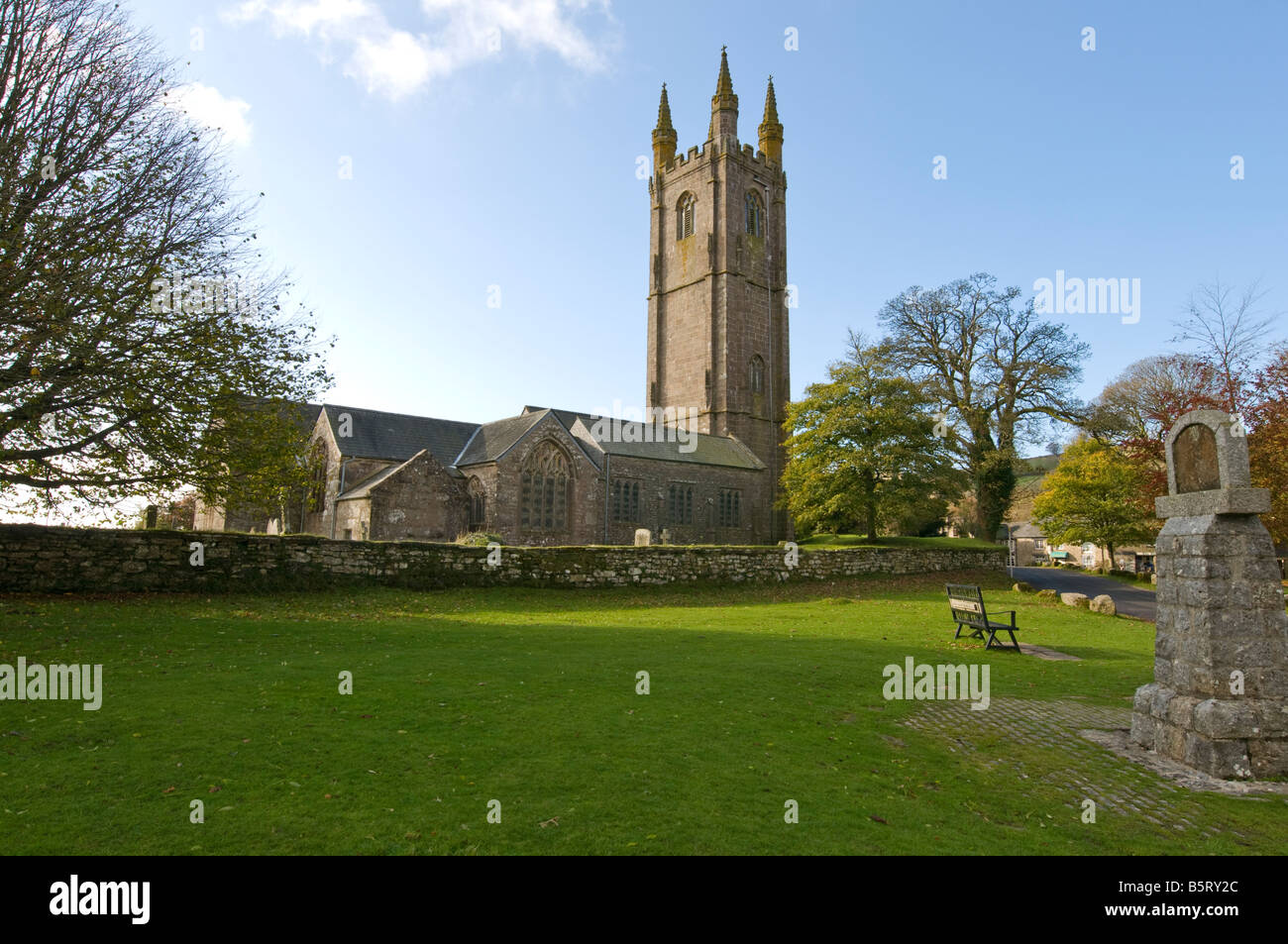 Widecombe in the Moor Church, Dartmoor National Park Stock Photo - Alamy