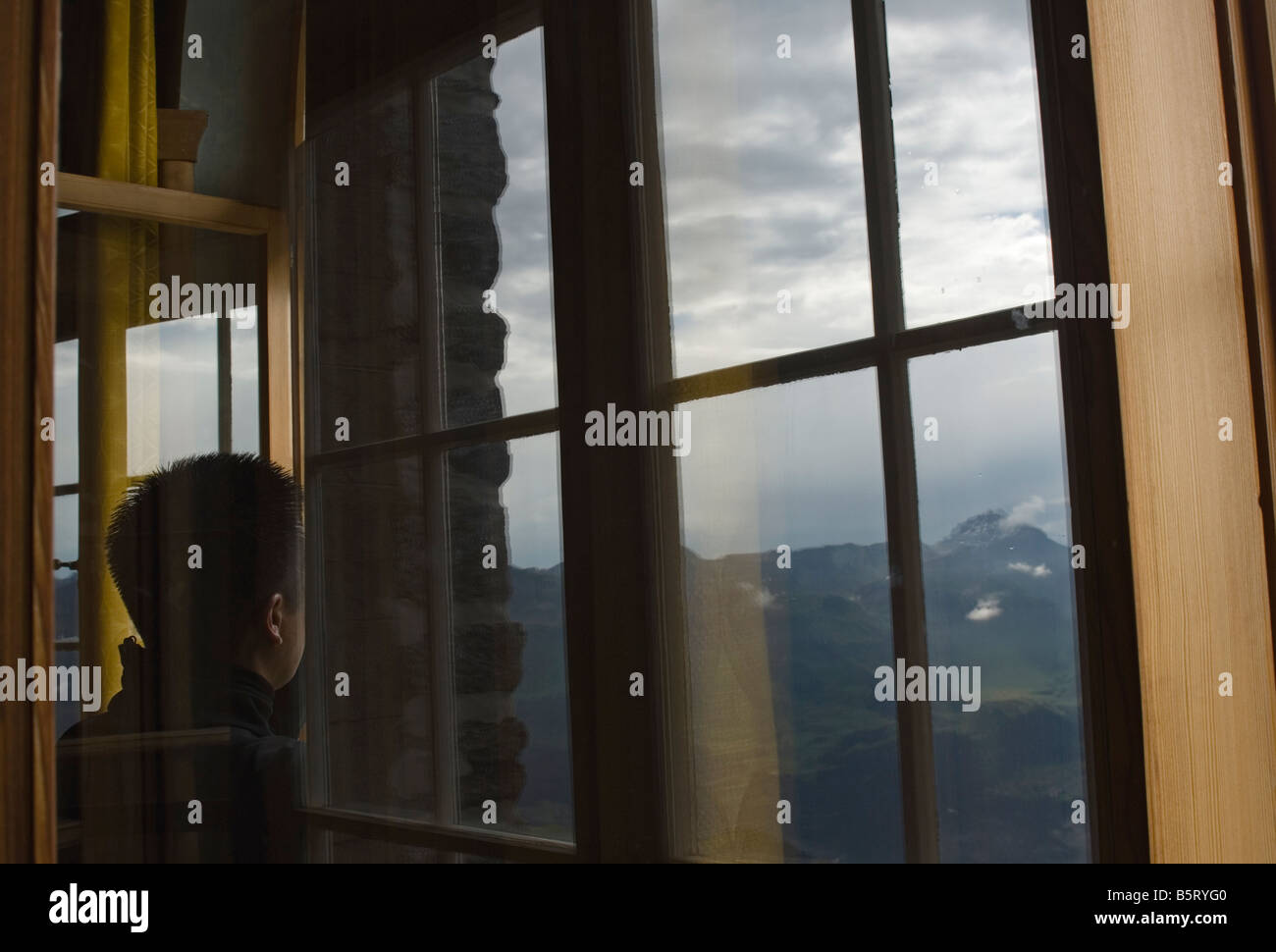 Window interior male figure hi-res stock photography and images - Alamy