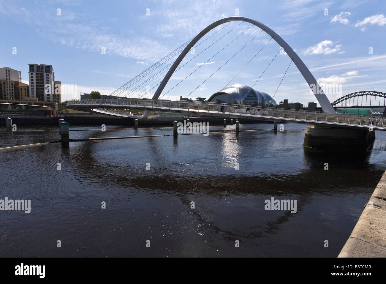 The Gateshead Millennium Bridge over the River Tyne, NewcastleGateshead ...