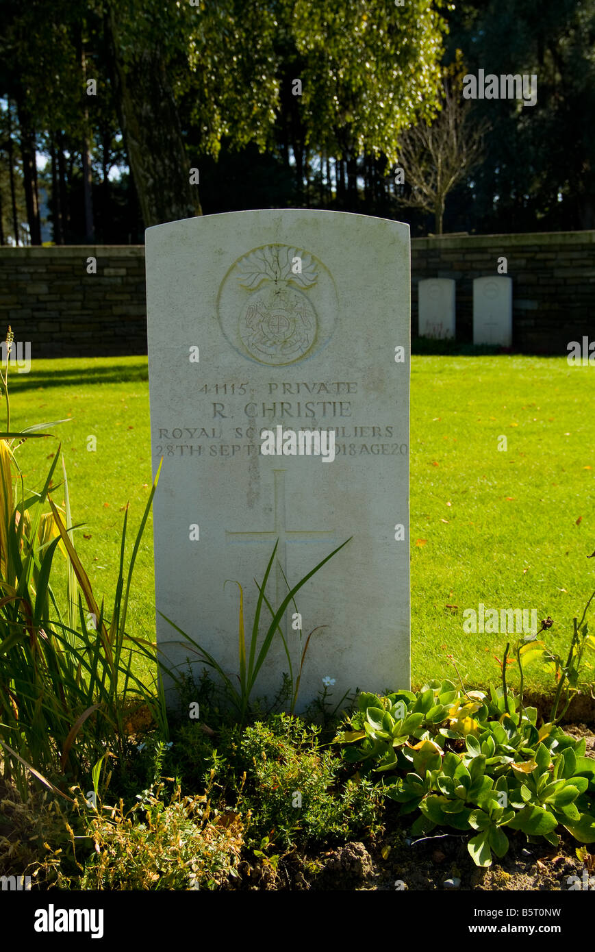 Polygon Wood Cemetery, Buttes Cemetery and Tyne Cot Cemetery near Ypres ...