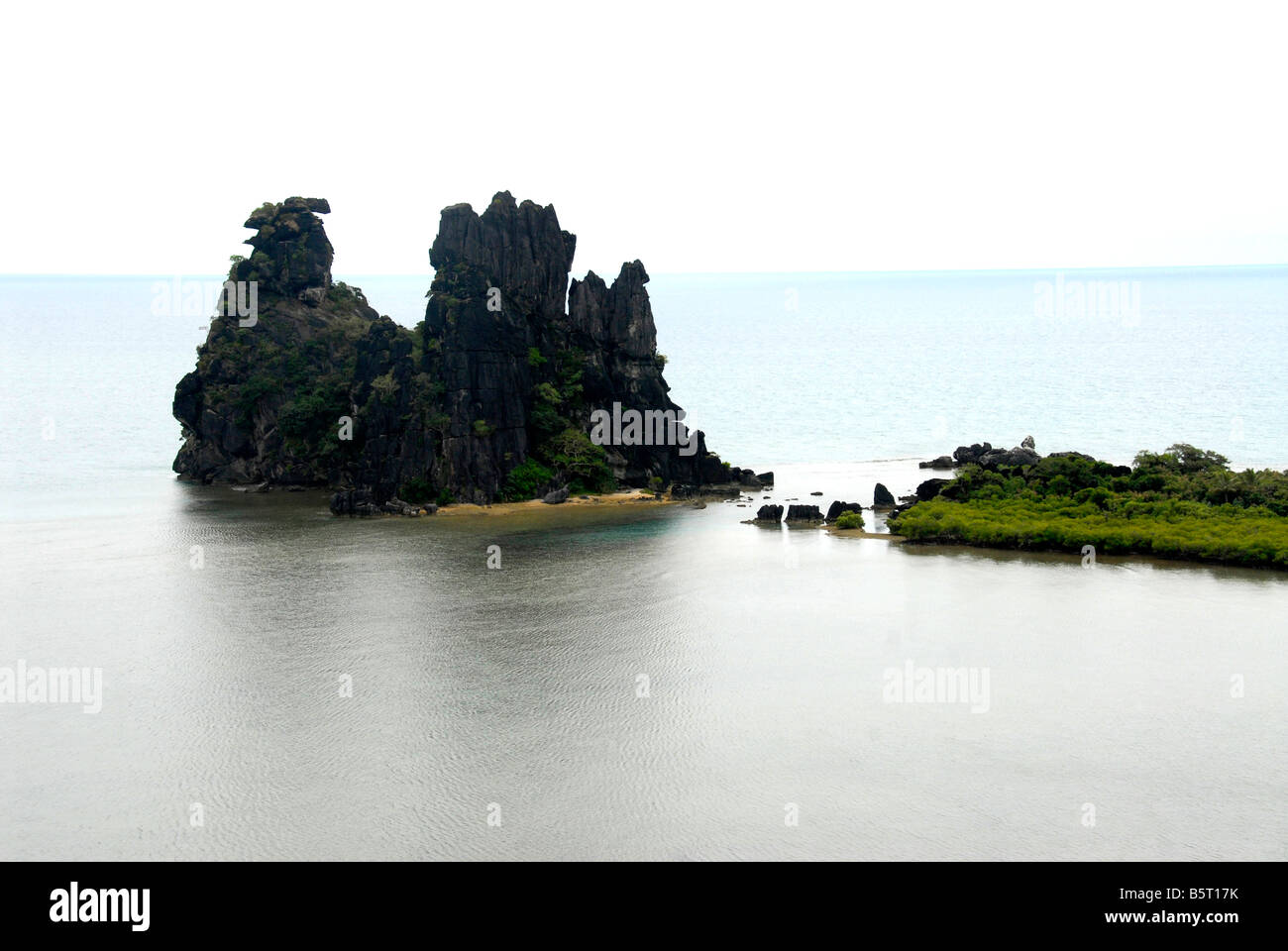 Hen rock Hienghene New Caledonia Stock Photo - Alamy