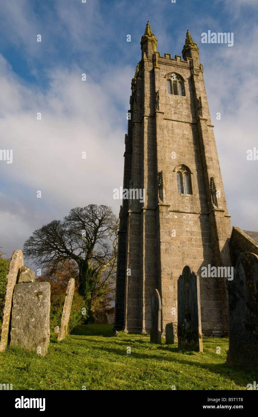 Widecombe in the Moor Church, Dartmoor National Park Stock Photo - Alamy
