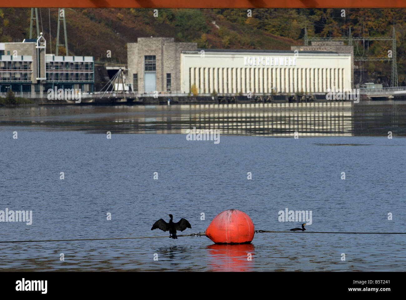 Pumped storage hydroelectric power station, Hengstey near Hagen, North ...