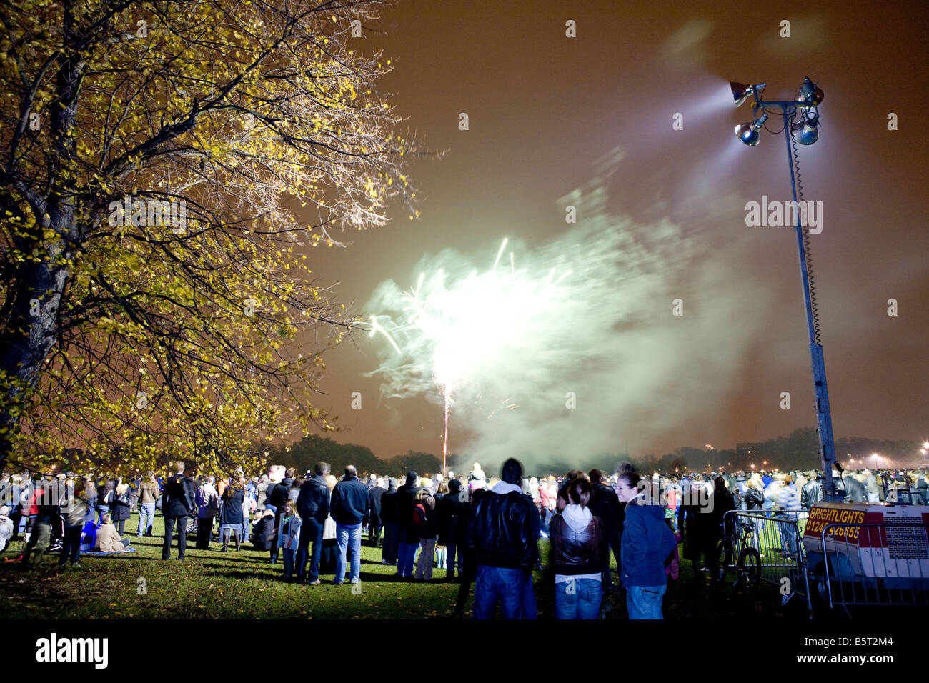 Fireworks Display Clapham Common London UK Europe Stock Photo - Alamy