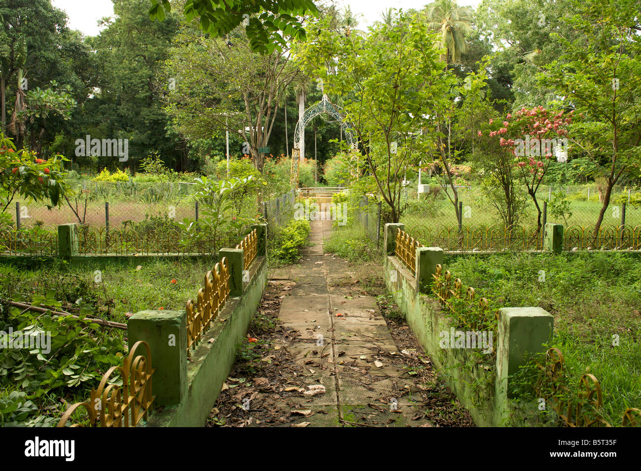 The Botanical Gardens in Pondicherry India Stock Photo - Alamy