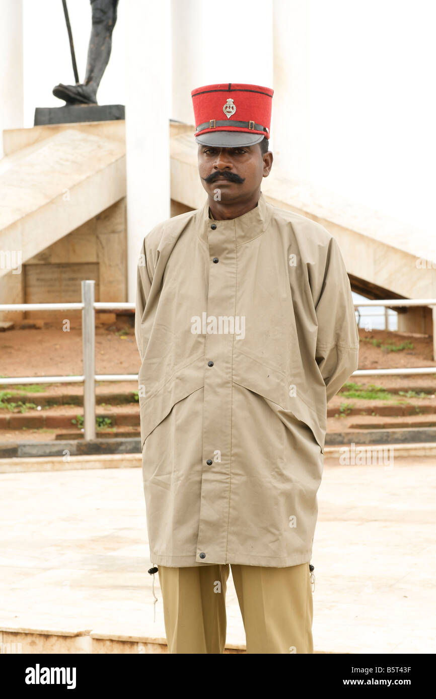 Policeman in Pondicherry India Stock Photo - Alamy