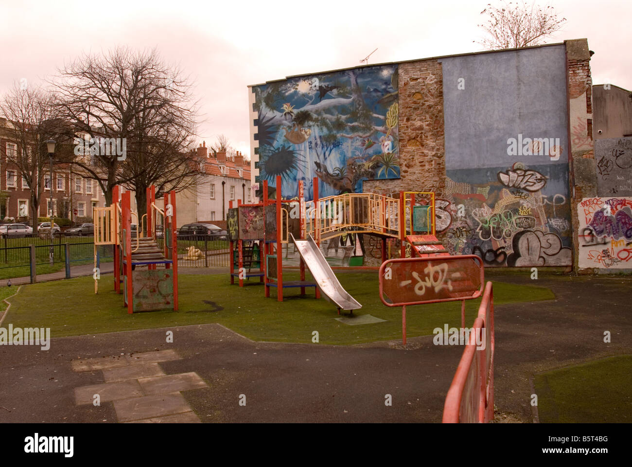 Public playground space in Bristol, run down and earmarked for ...
