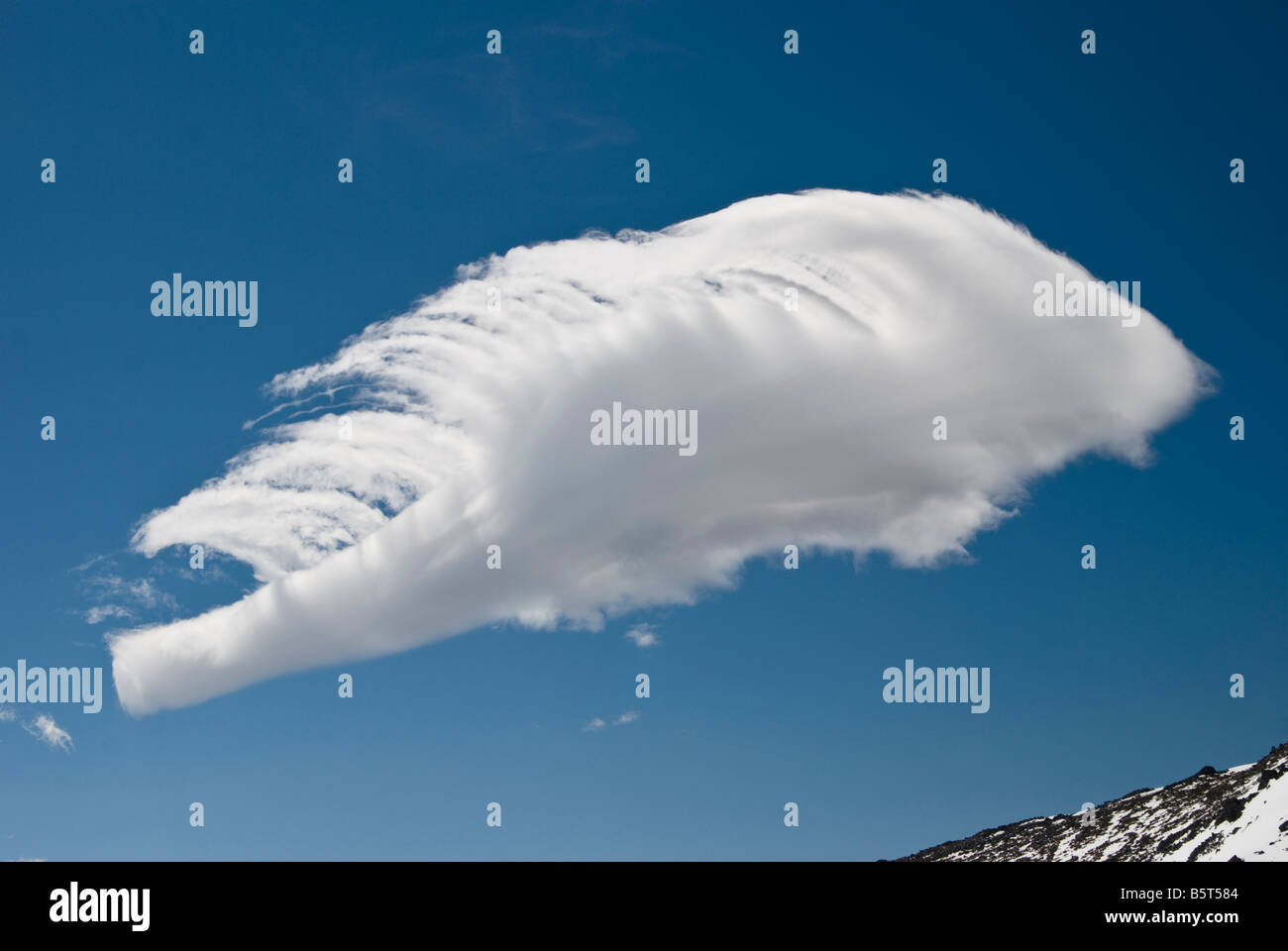 Funny cloud in blue sky Stock Photo - Alamy