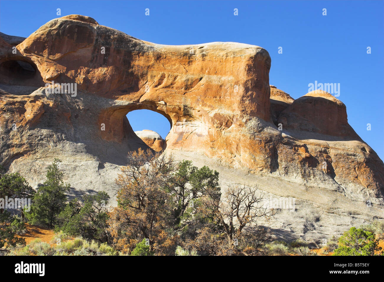 Natural hills of unusual forms from sandstone and through arches in ...