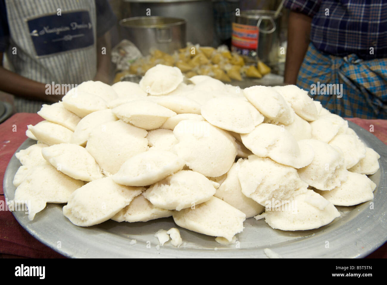 Idli rice cakes in Pondicherry India Stock Photo - Alamy