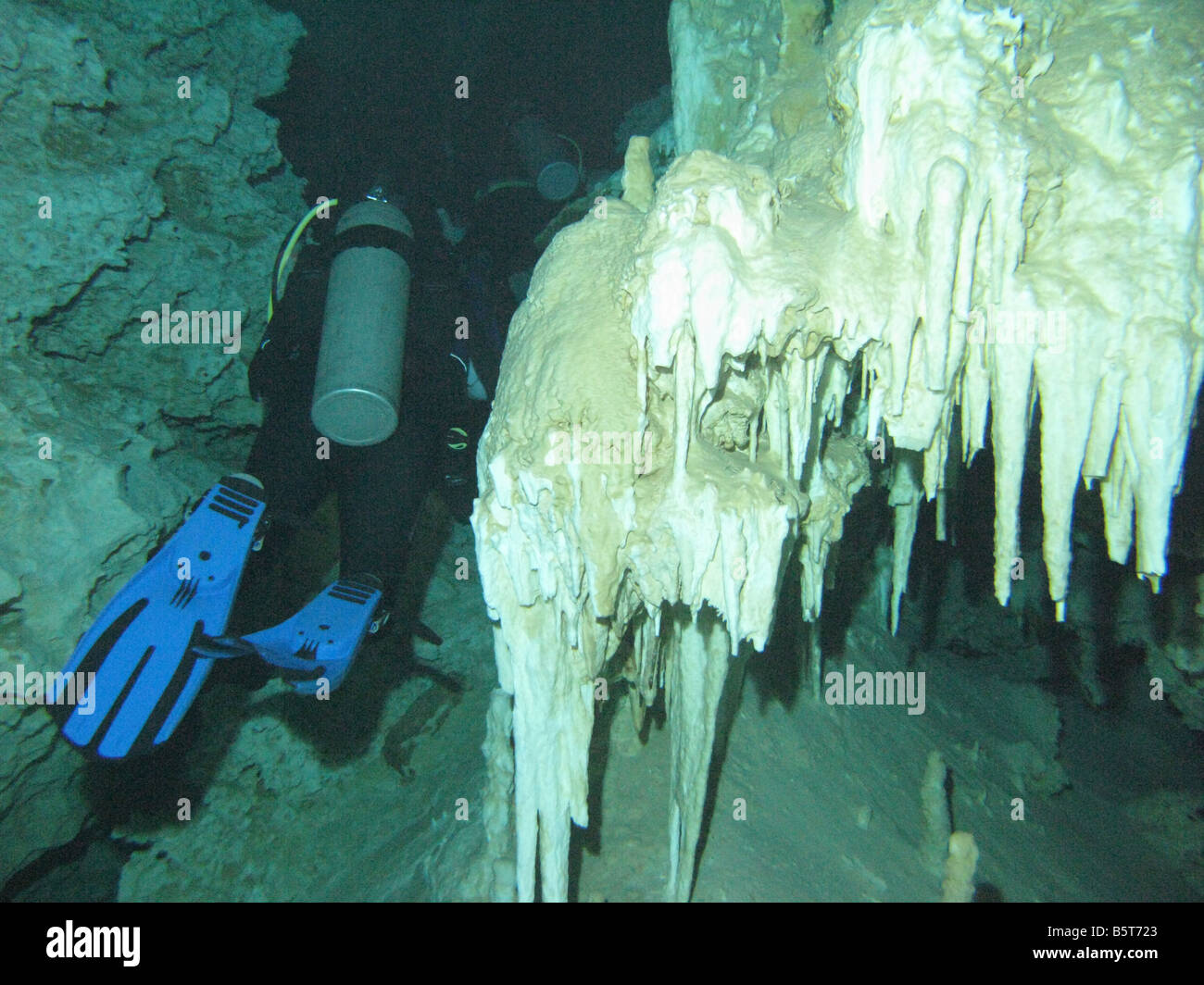 Female diver in cave hi-res stock photography and images - Alamy