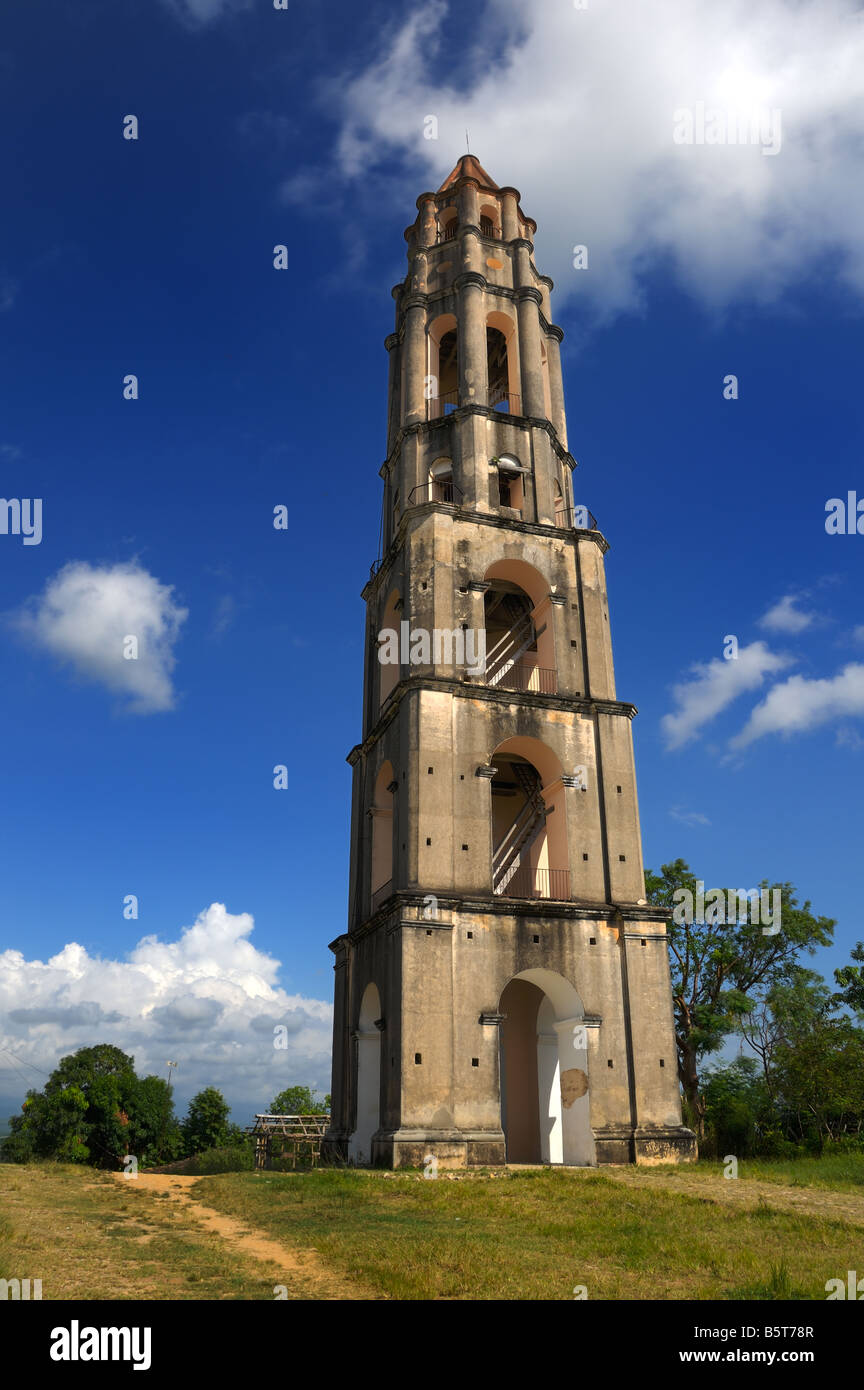 Manaca-Iznaga tower in trinidad, national monument, cuba. hdr image ...