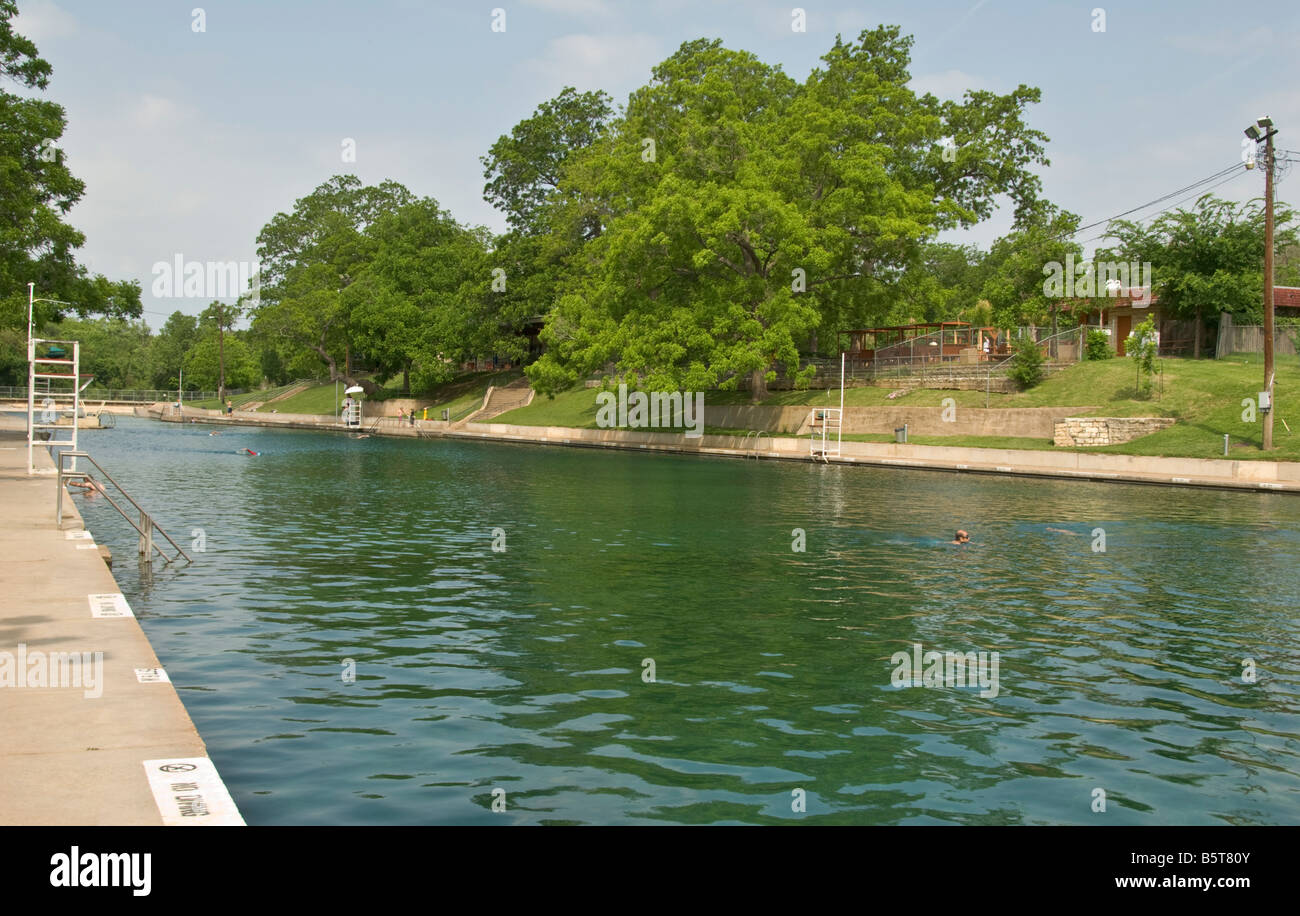 Texas Hill Country Austin Zilker Park Barton Springs Pool fed from ...
