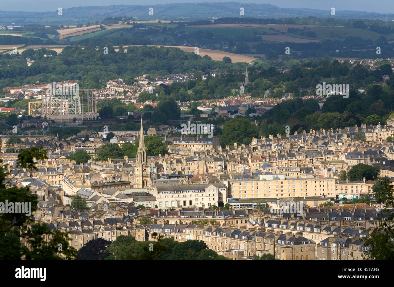 An overview of the city of Bath Somerset England Stock Photo - Alamy
