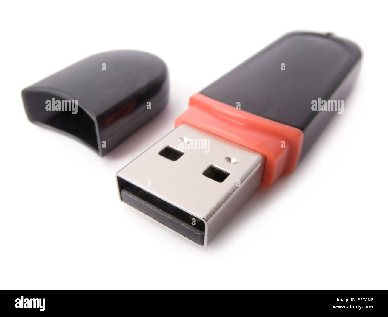 USB flash drive isolated on white background Stock Photo - Alamy