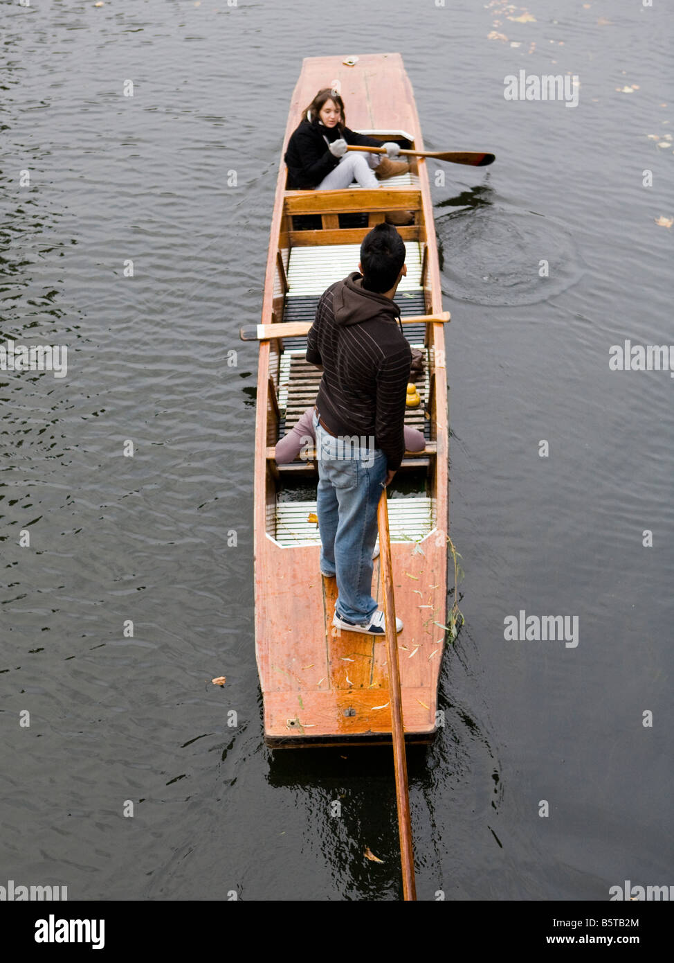 Students Punting On The River Cam Cambridge UK Europe Stock Photo - Alamy