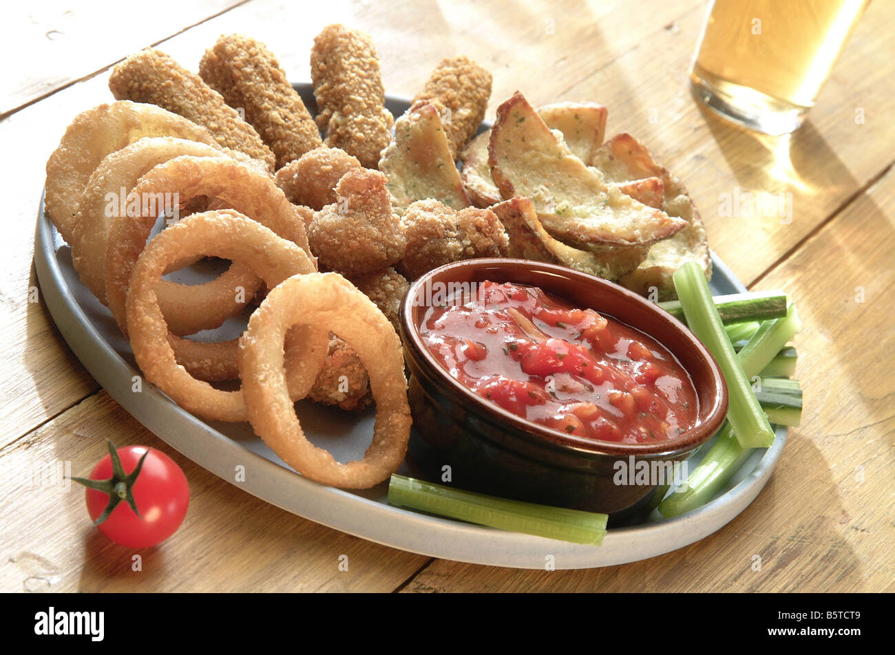 deep fried sharing platter Stock Photo - Alamy