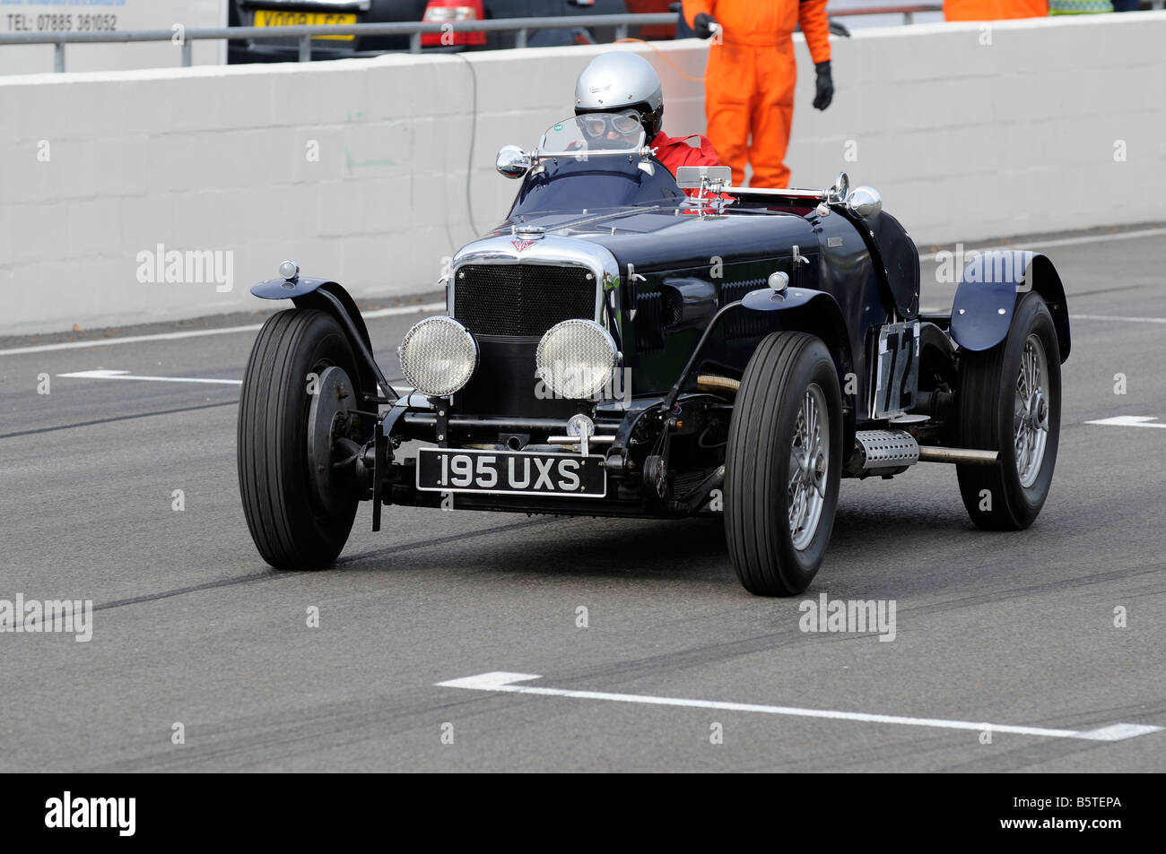 Guy O Beirne driving a 1935 Alvis Firebird 3571cc special at the VSCC ...