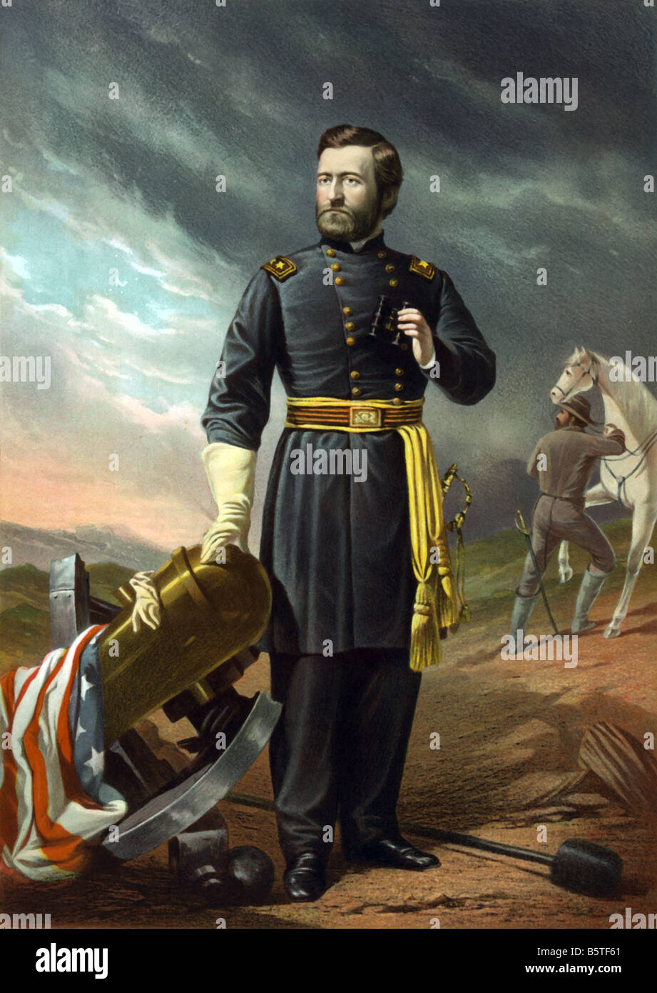 Portrait of Ulysses S Grant, painted 1863-4 Stock Photo - Alamy