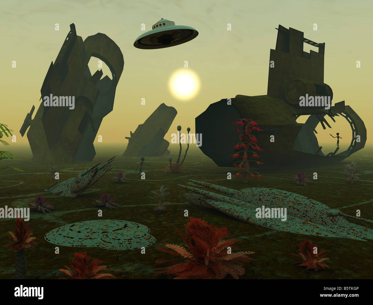 Aliens Visiting A Space Craft Crash Site, Or An Art Museum Thats Become ...