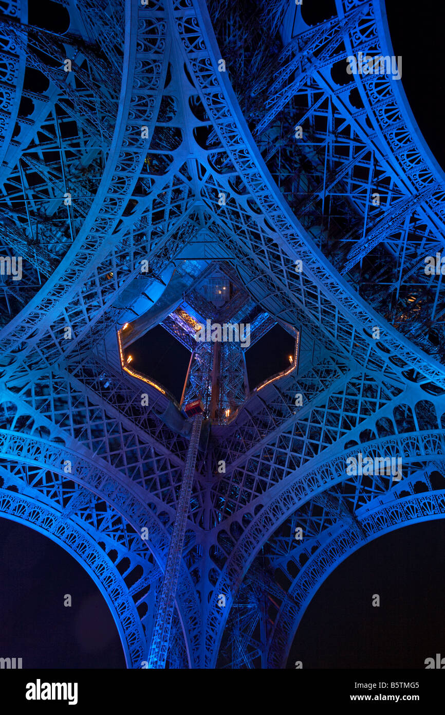 Eiffel Tower Night Blue
