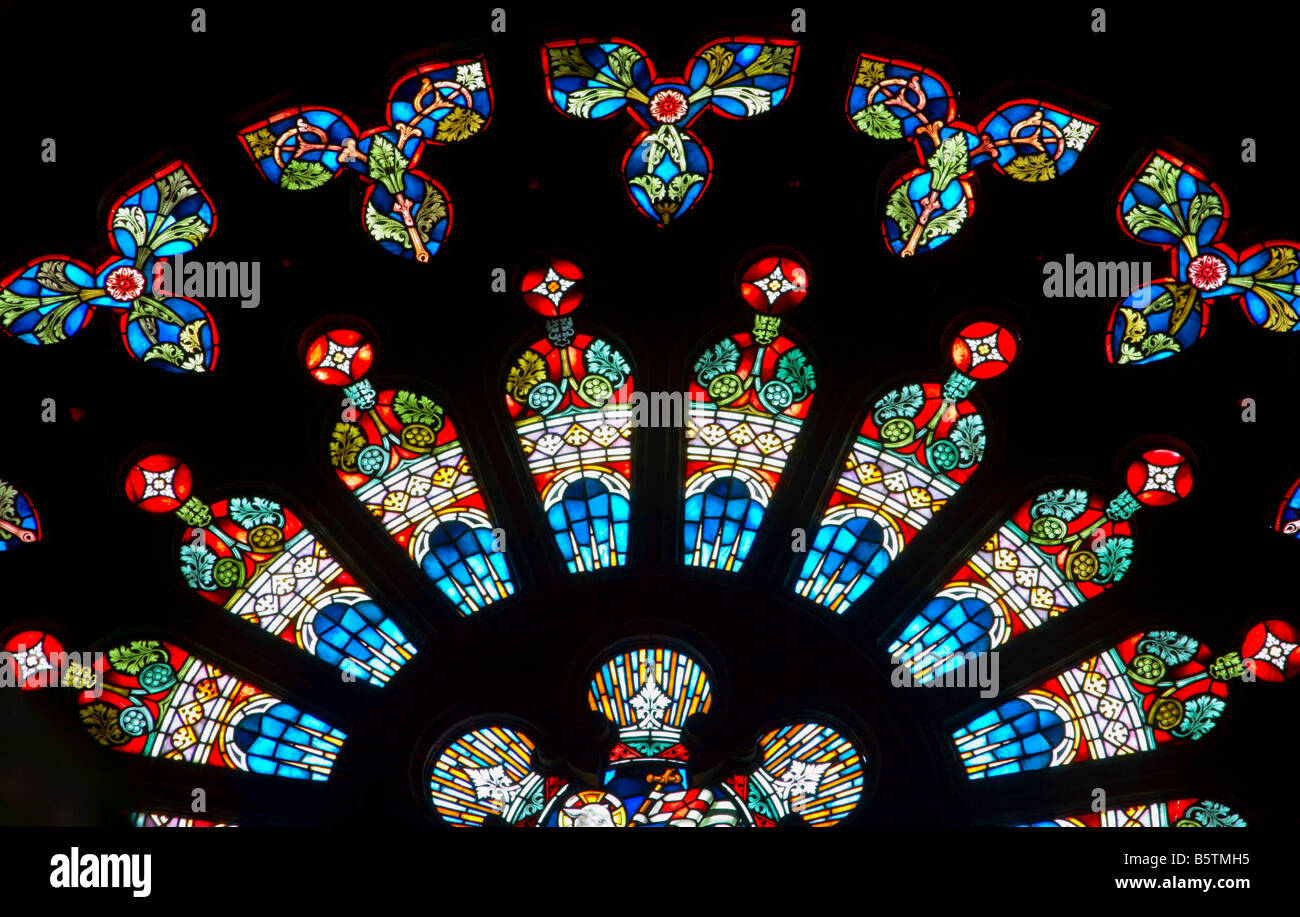 Stained glass chuch window Stock Photo - Alamy