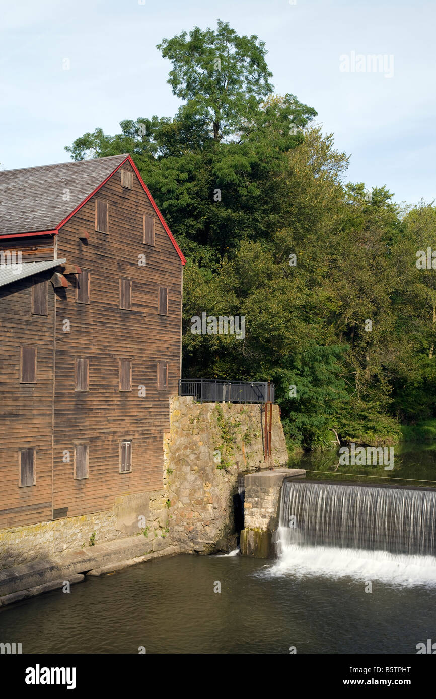 Pine Creek Grist Mill (1848), Wildcat Den State Park, Iowa Stock Photo ...