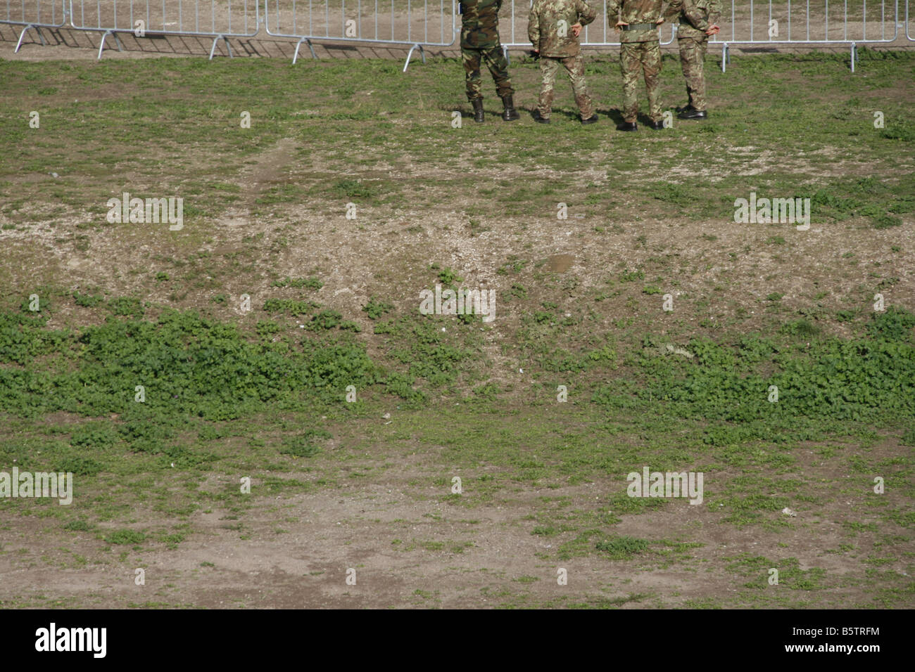 group of soldiers standing in field Stock Photo - Alamy