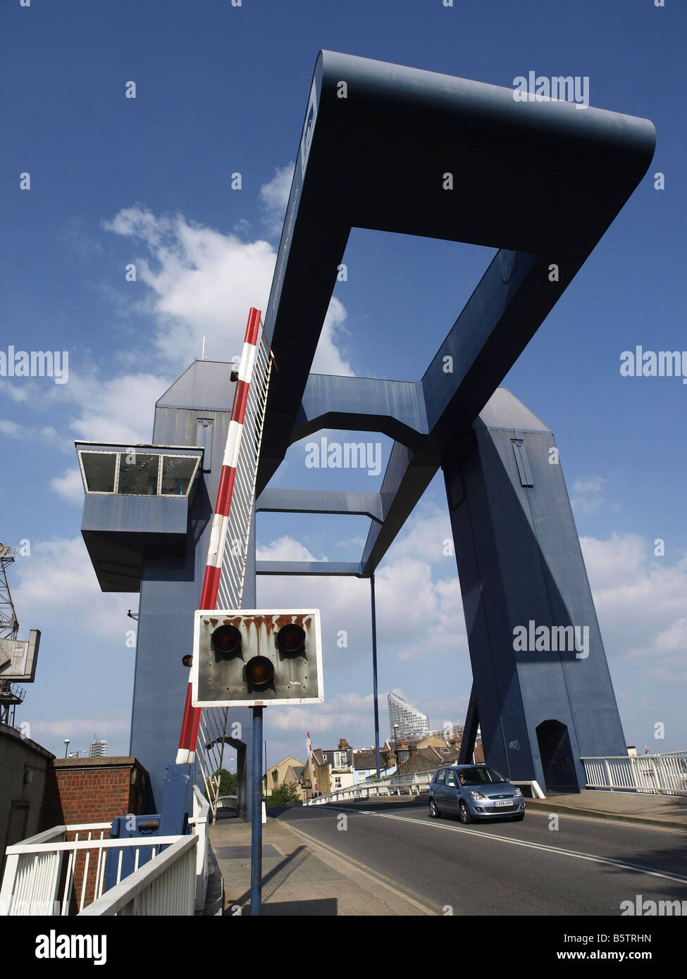 The Blue Bridge Prestons Road Docklands London Stock Photo - Alamy