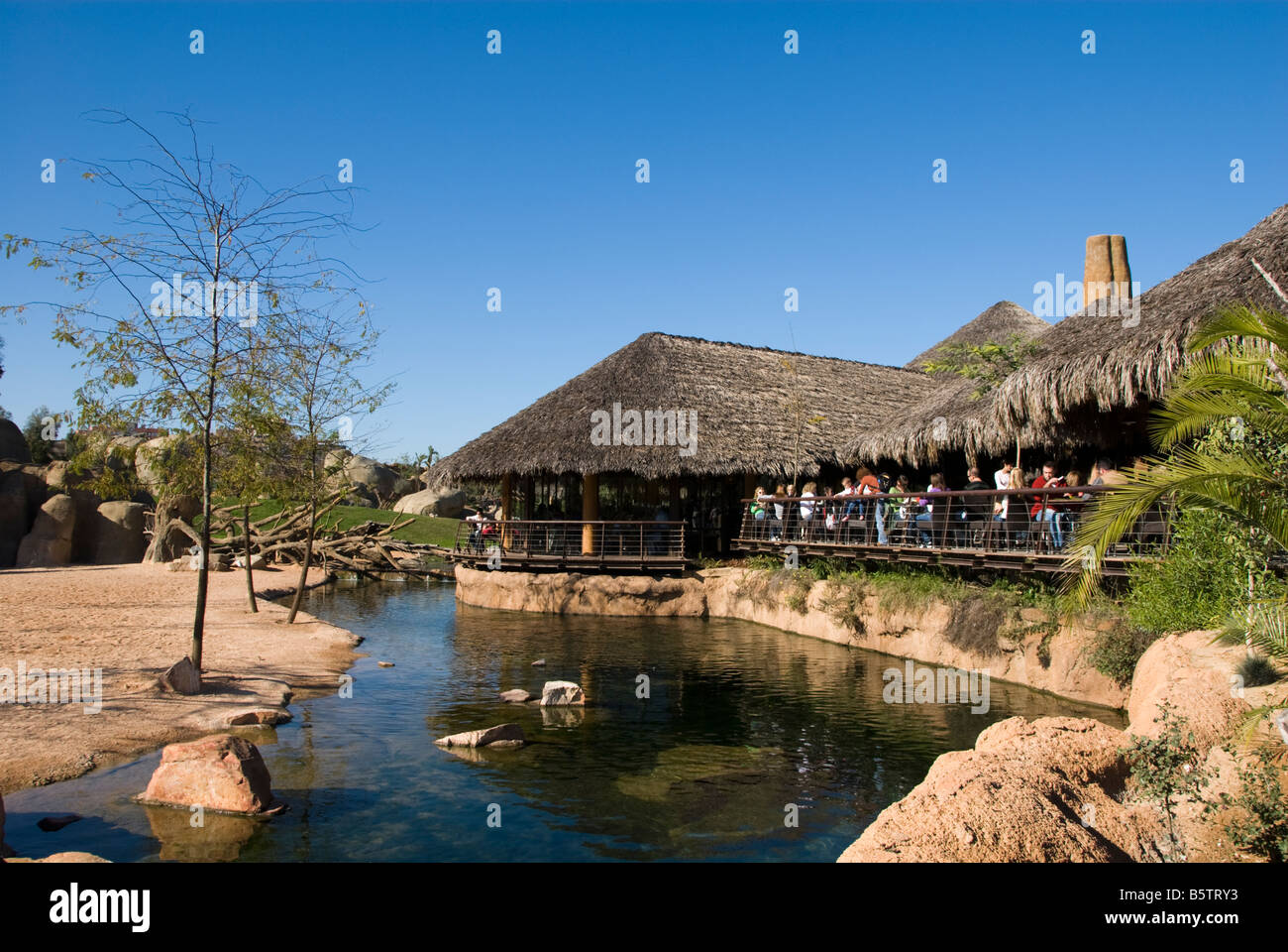 Cafe restaurant inside the Biopark zoo which opened in the city of ...