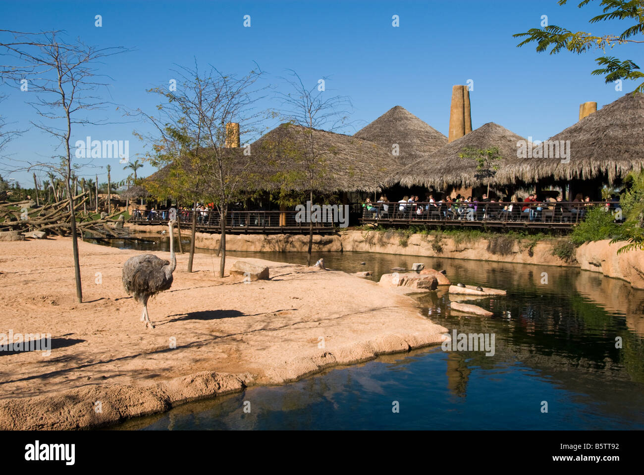 Cafe restaurant inside the Biopark zoo which opened in the city of ...