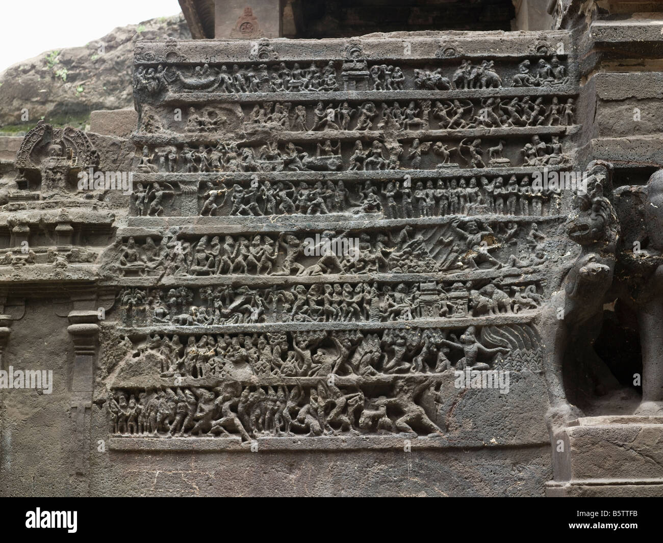Kailasanatha Temple carved from basalt monolith Ellora Caves India ...
