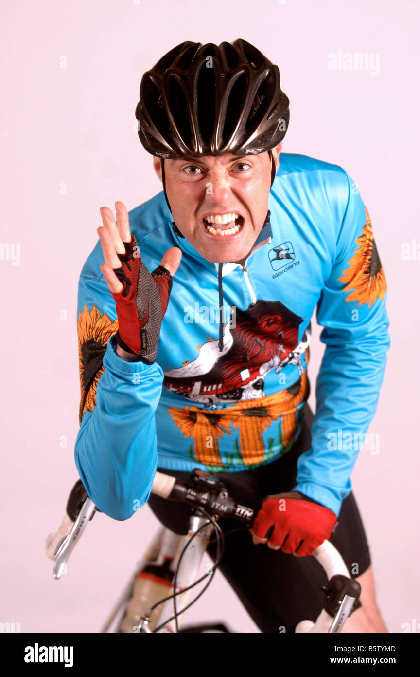 Angry cyclist hi-res stock photography and images - Alamy