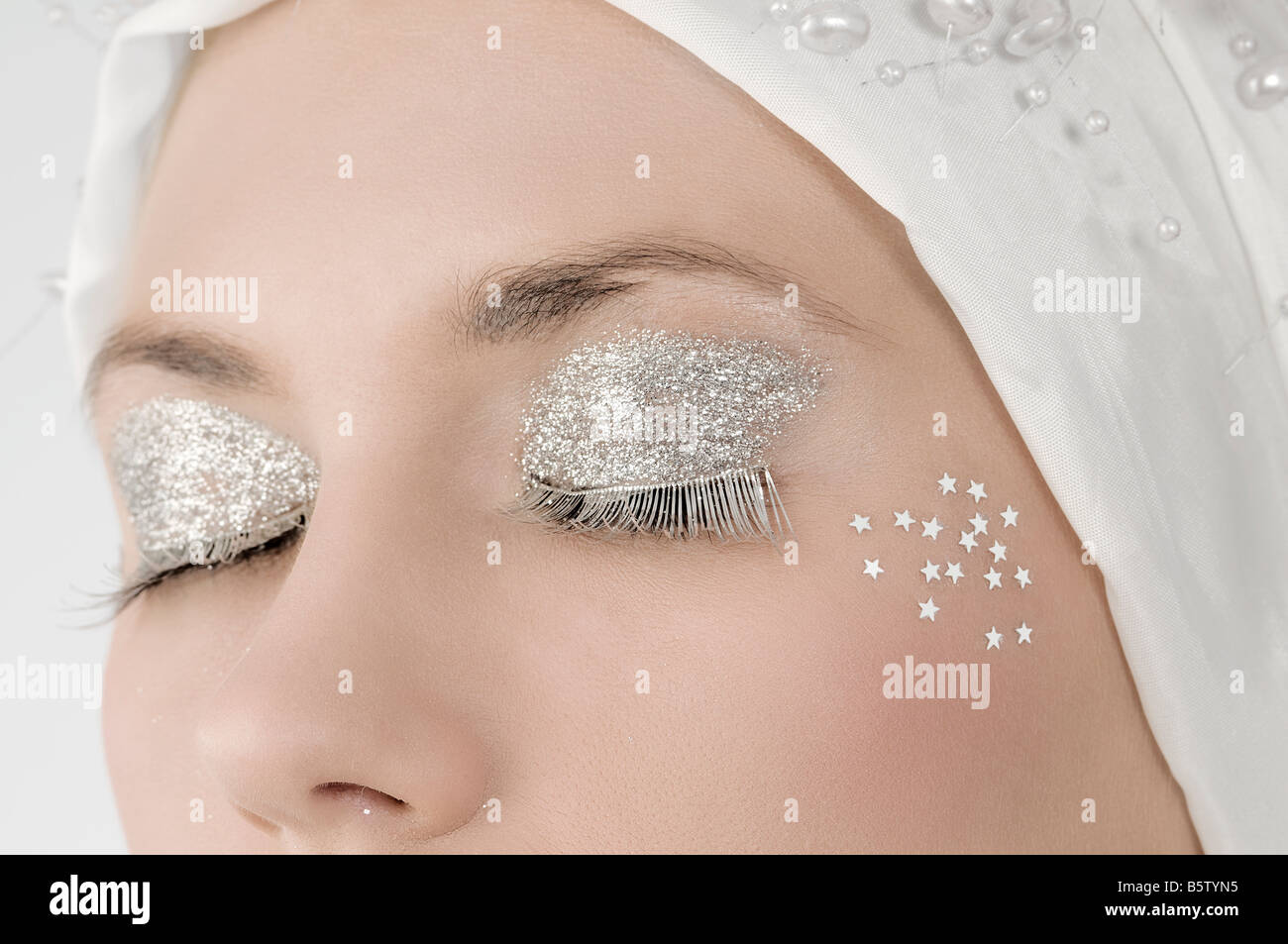 Beautiful fantasy eye face art close up hi-res stock photography and ...