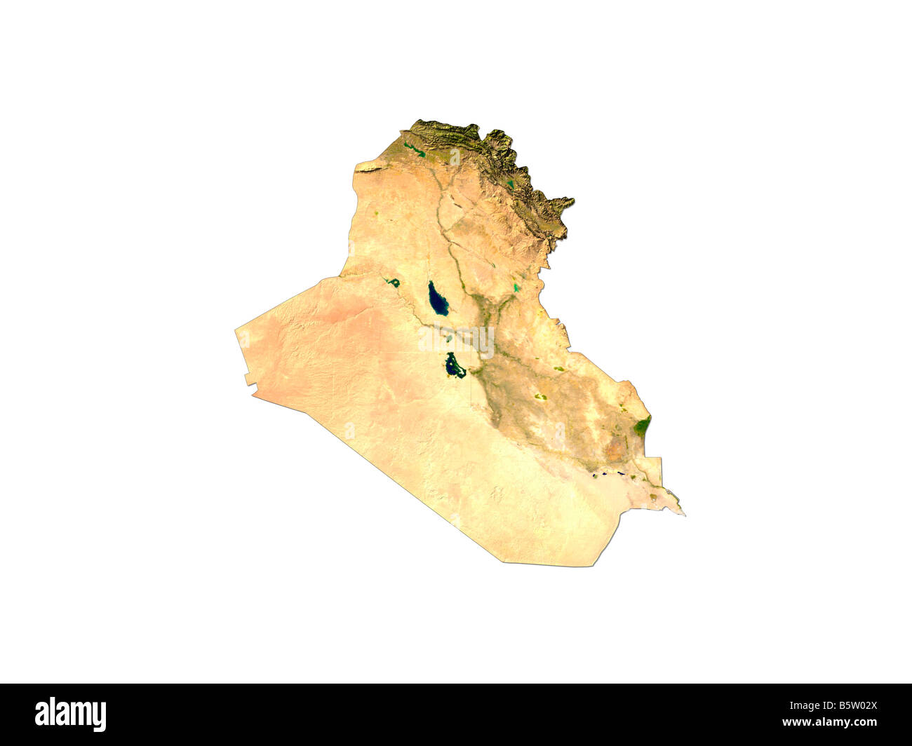Map of iraq isolated hi-res stock photography and images - Alamy