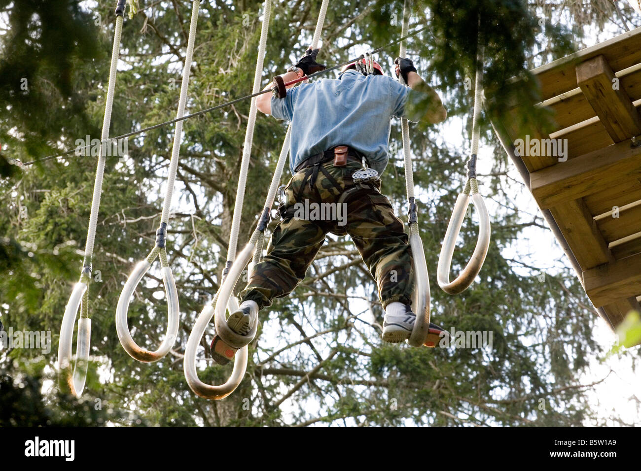 Val di Vara tree adventure Localitï¿½ Giandriale Ligury Italy Stock ...